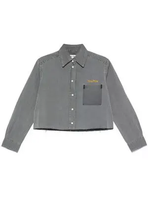 Miu Miu Cropped Chambray Shirt