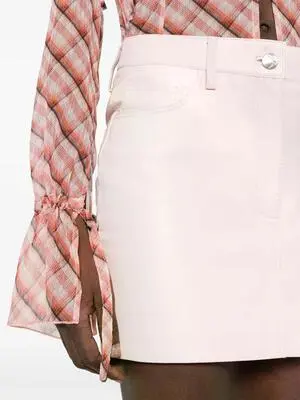 Remain Birger Christensen Leather Mini Skirt - Pink
