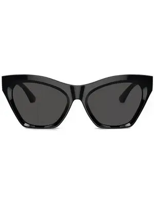 Burberry Logo-plaque Cat-eye Sunglasses - Black