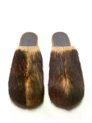 Acne Studios 70mm Wood Clogs - Brown