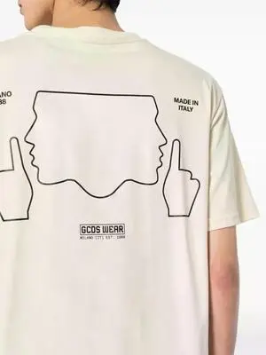 Gcds Slogan-print Cotton T-shirt