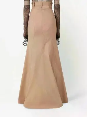 Burberry Gabardine Cotton Full Skirt