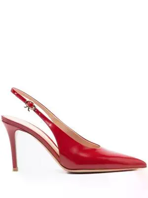 GIANVITO ROSSI Robbie 85mm Slingback Pumps - Red
