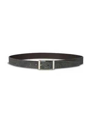 Etro Reversible Leather Belt - Grey