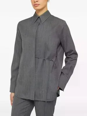 JIL SANDER Wrap Wool Shirt