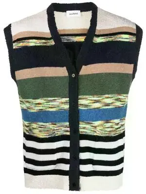 SOULLAND Slogan-print Knitted Vest