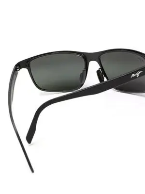 Maui Jim Rectangle-frame Sunglasses - Black