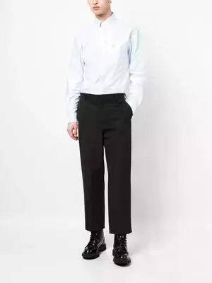 Maison Kitsuné Embroidered-fox Cotton Shirt