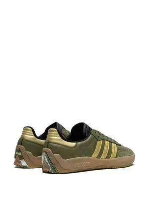 Adidas X Palace Puig Samba Olive Gold Sneakers