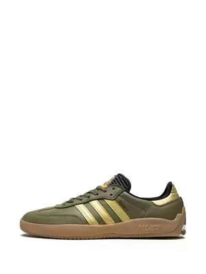 Adidas X Palace Puig Samba Olive Gold Sneakers
