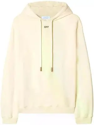 Off-white Embroidered Sweatshirts Hoodies For Women
