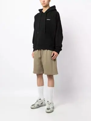 Off-White Stitch Diag Cotton Track Shorts