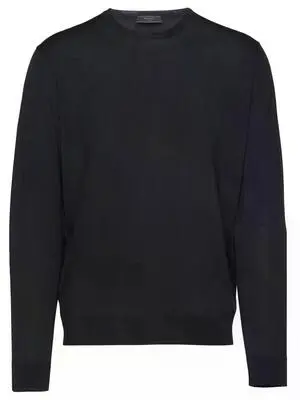 Prada Crew-neck Wool Jumper - Black