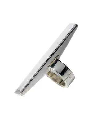 PARTS OF FOUR Sistema Rotated Bridge Sterling Ring - Silver
