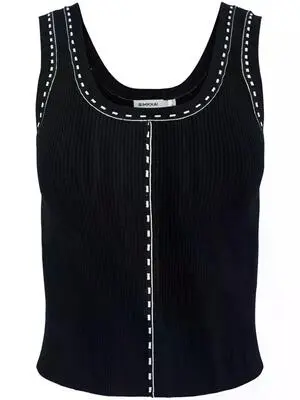 Contrast Stitching Camis Tanks For Women