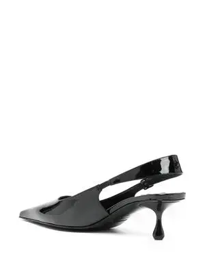 JIMMY CHOO Amel 50mm Slingback Pumps - Black