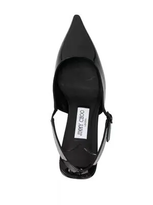 JIMMY CHOO Amel 50mm Slingback Pumps - Black