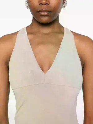 Max Mara Sleeveless V-neck Top - Neutrals