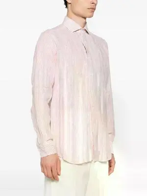 DELL'OGLIO Striped Linen Shirt