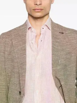 DELL'OGLIO Striped Linen Shirt