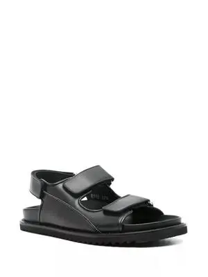DOUCAL'S Double-strap Leather Sandals