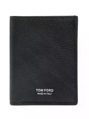 TOM FORD Logo-print Leather Cardholder - Black