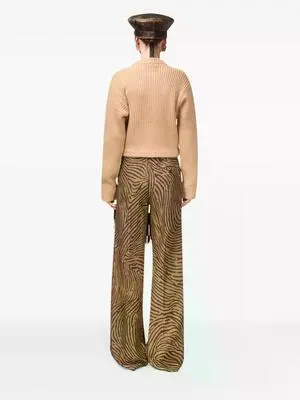 AREA Gemstone Button Knit Cardigan