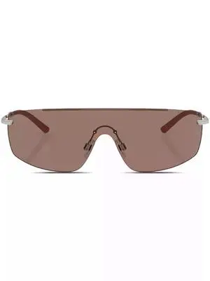 Oliver Spencer R-5 Mask-frame Sunglasses - Silver