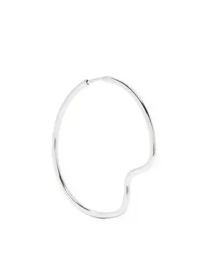 MARIA BLACK Copenhagen 35 Sculpted Hoop Earring - Silver