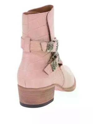 Amiri Buckle-detail Ankle Boots