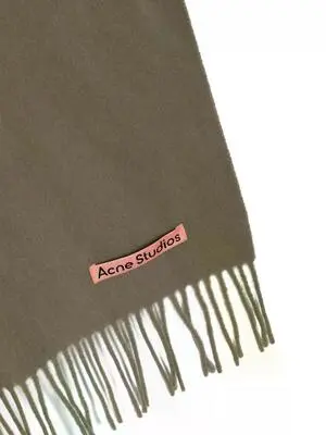 Acne Studios Logo-appliqué Wool Scarf