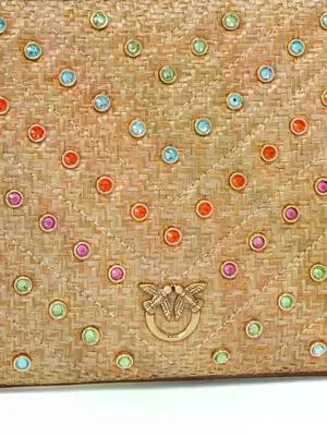 Pinko Rhinestone-embellished Clutch Bag