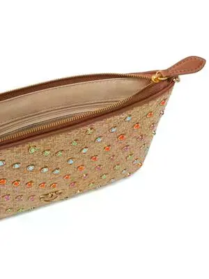 Pinko Rhinestone-embellished Clutch Bag