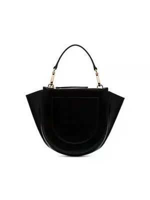 WANDLER Hortensia Mini Leather Shoulder Bag - Black