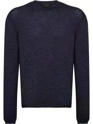 Prada Cashmere Crew Neck Jumper - Blue
