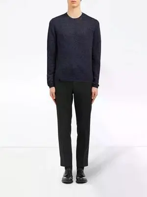 Prada Cashmere Crew Neck Jumper - Blue