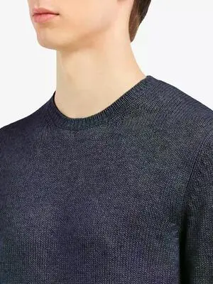 Prada Cashmere Crew Neck Jumper - Blue