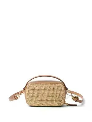 Prada Logo-plaque Crochet Mini Bag