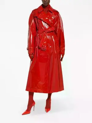 Dolce & Gabbana Storm-flap Patent Trench Coat