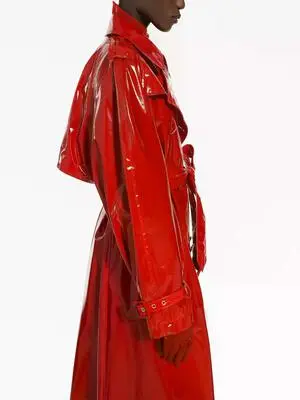 Dolce & Gabbana Storm-flap Patent Trench Coat
