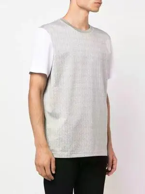 BILLIONAIRE Two-tone Cotton T-shirt