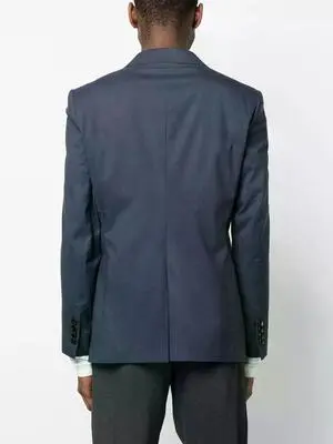 BILLIONAIRE Crest-motif Single-breasted Blazer - Blue
