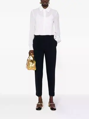 Moschino Pressed-crease Tapered Trousers