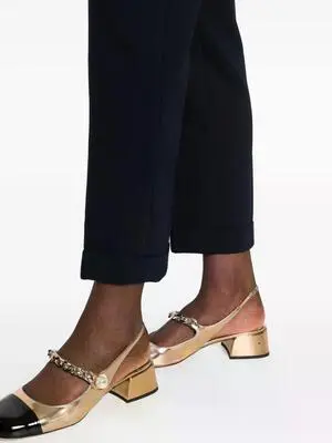 Moschino Pressed-crease Tapered Trousers