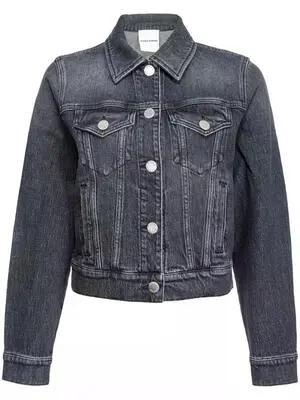 Pinko Buttoned Denim Jacket - Grey