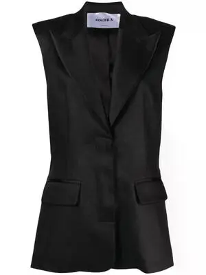 OMBRA MILANO Single-breasted Long Waistcoat