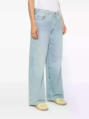 FRAME Le Low Bappy Low-rise Wide-leg Jeans