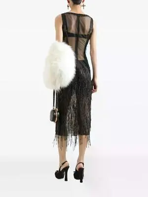 Dolce & Gabbana Fringed Midi Dress