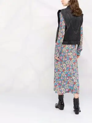 Ba&sh Paneled Denim Waistcoat
