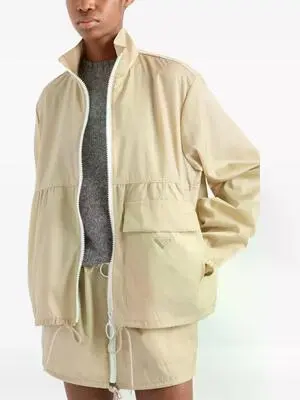 Prada Re-nylon Bomber Jacket - Neutrals